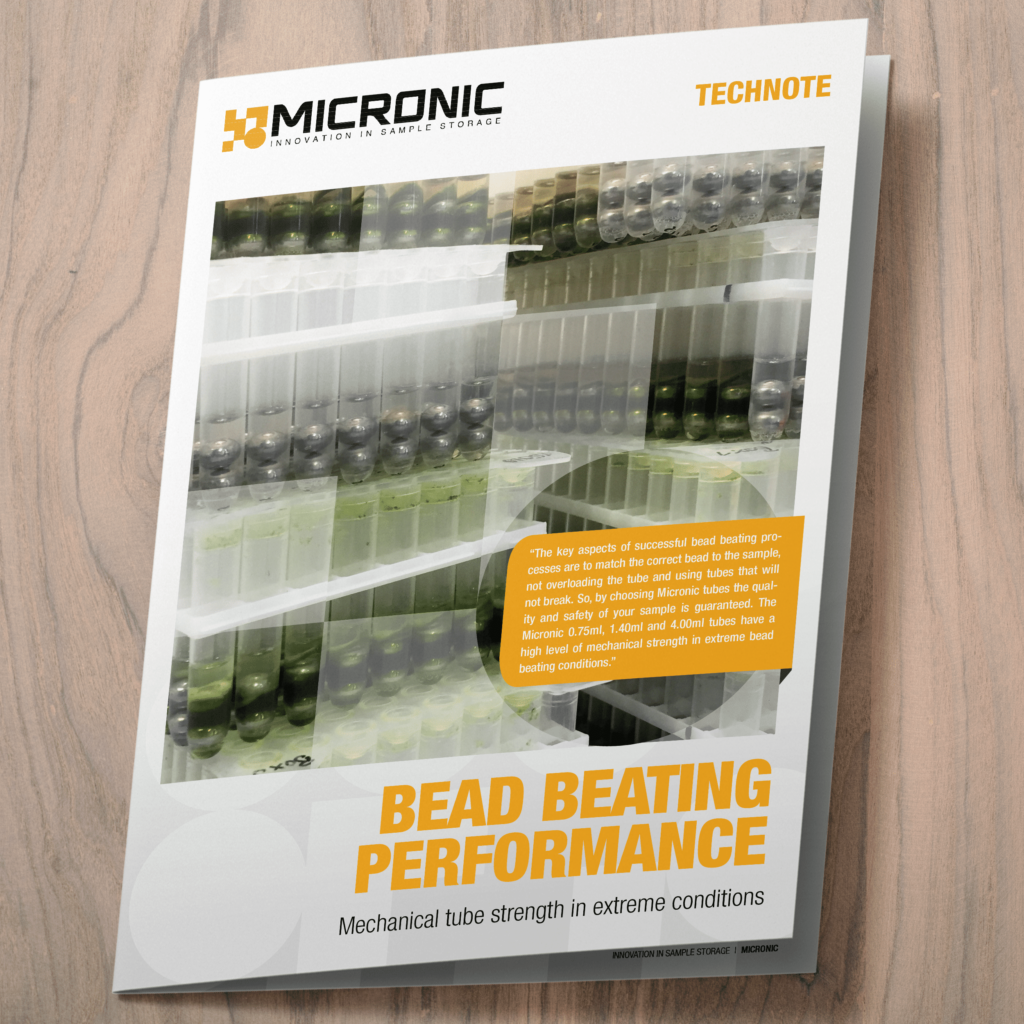 Bead Beating Performance - NBS Scientific UK